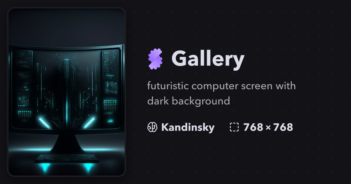 "futuristic computer screen with dark ..." | Gallery | Stablecog