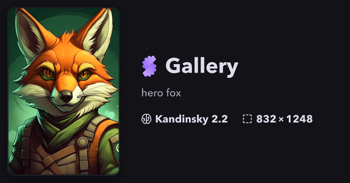"hero fox" | Gallery | Stablecog