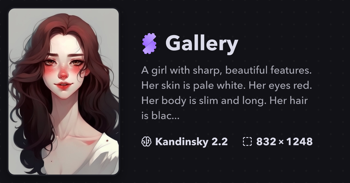 "A girl with sharp, beautiful features..." | Gallery | Stablecog