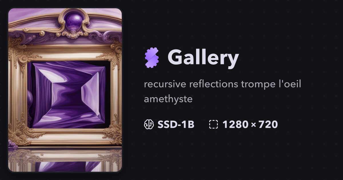 "recursive reflections trompe l'oeil a..." | Gallery | Stablecog