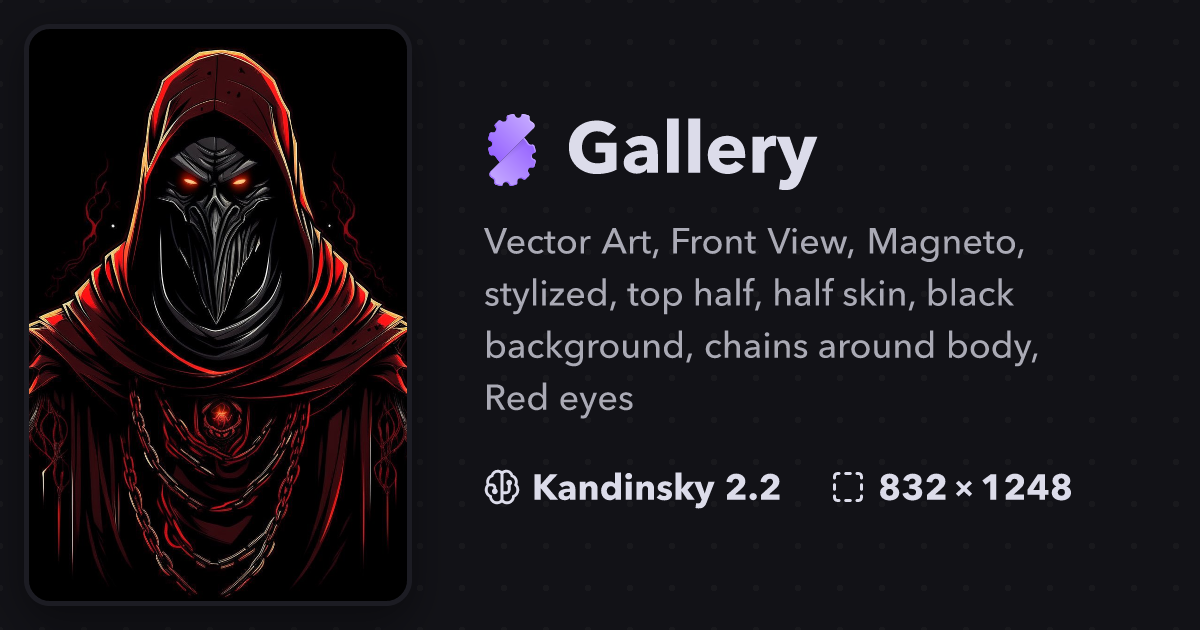 "Vector Art, Front View, Magneto, styl..." | Gallery | Stablecog