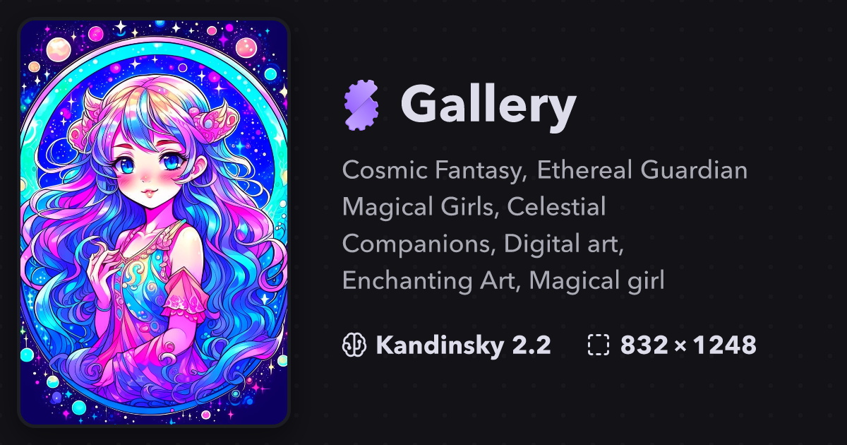 "Cosmic Fantasy, Ethereal Guardian Mag..." | Gallery | Stablecog