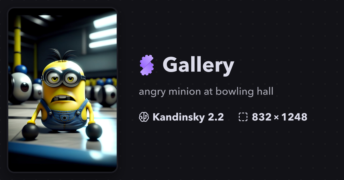 Angry minion at bowling hall | Gallery