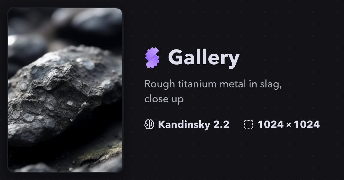Rough titanium metal in slag, close up | Gallery