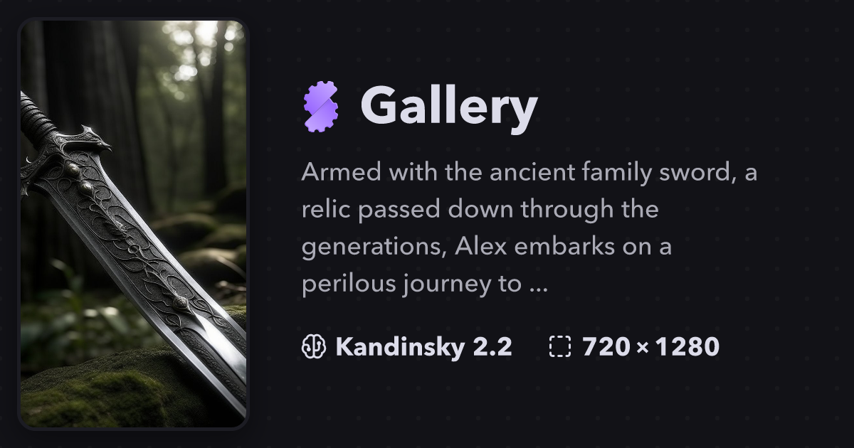 "Armed with the ancient family sword, a r..." | Gallery | Stablecog