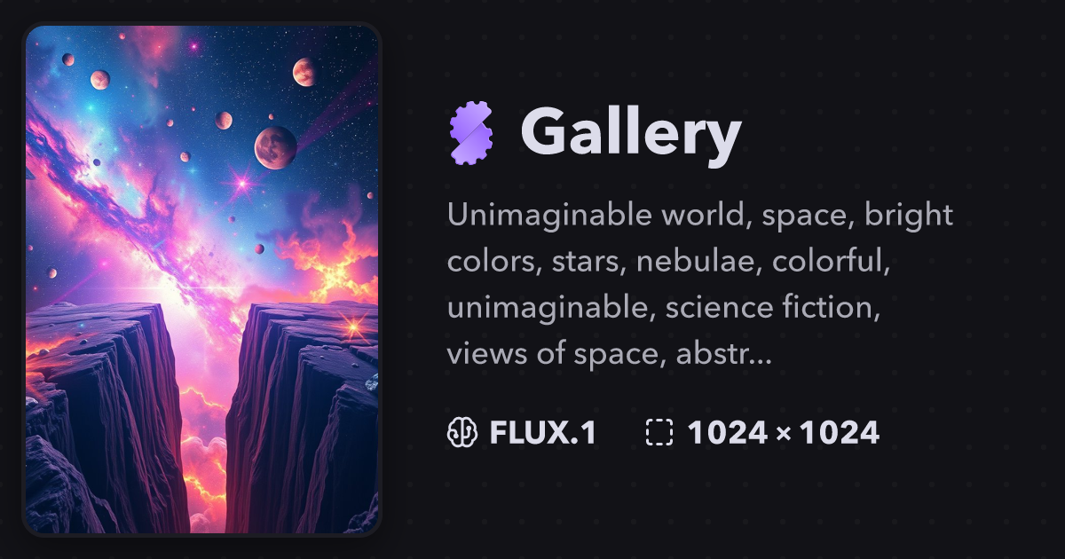 "Unimaginable world, space, bright col..." | Gallery | Stablecog