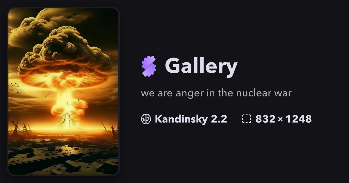 We are anger in the nuclear war | Gallery