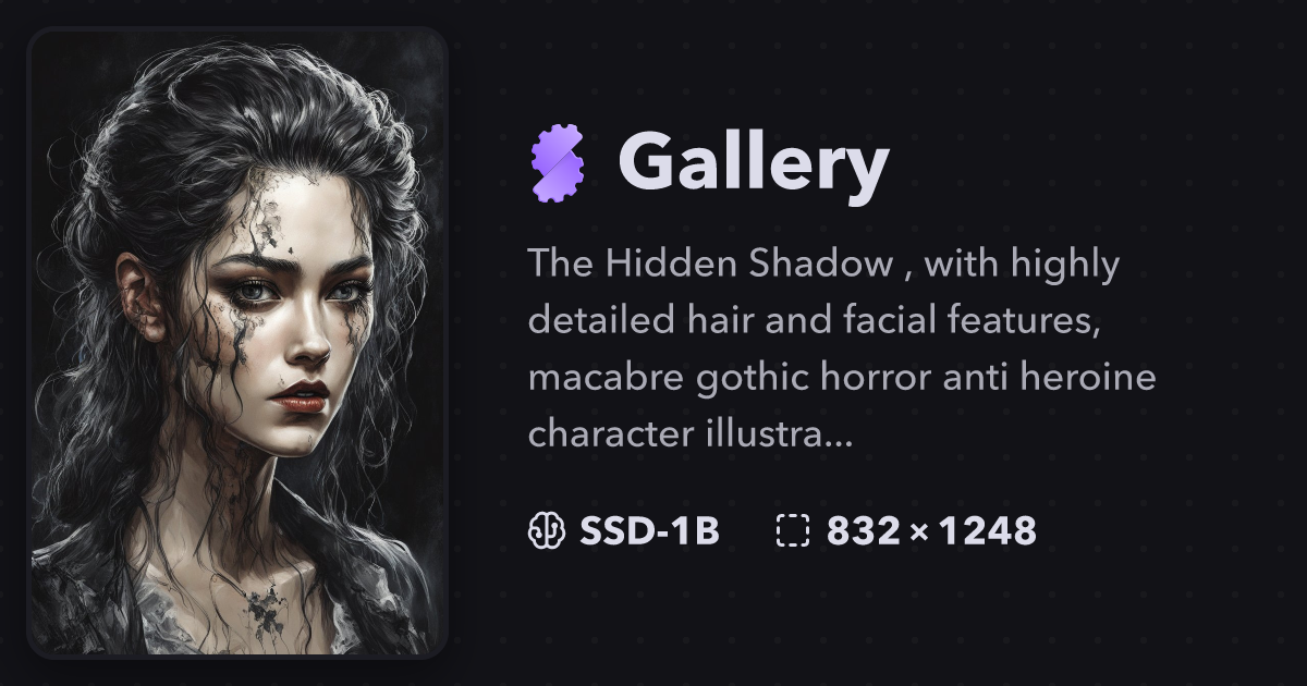 "The Hidden Shadow , with highly detai..." | Gallery | Stablecog