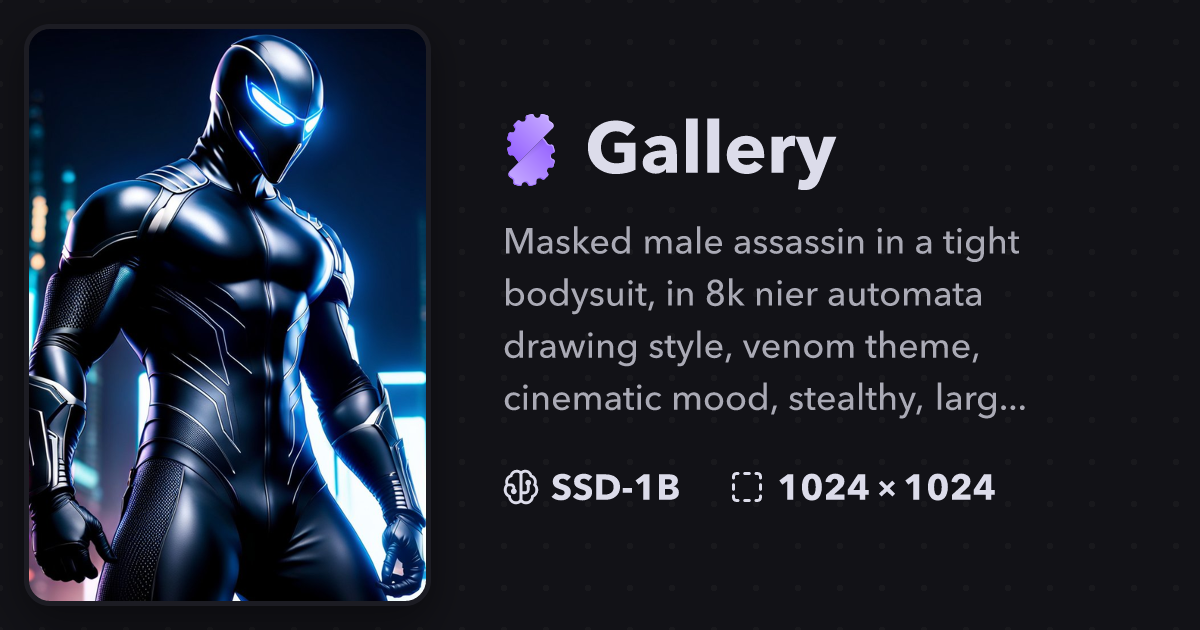 "Masked male assassin in a tight bodys..." | Gallery | Stablecog