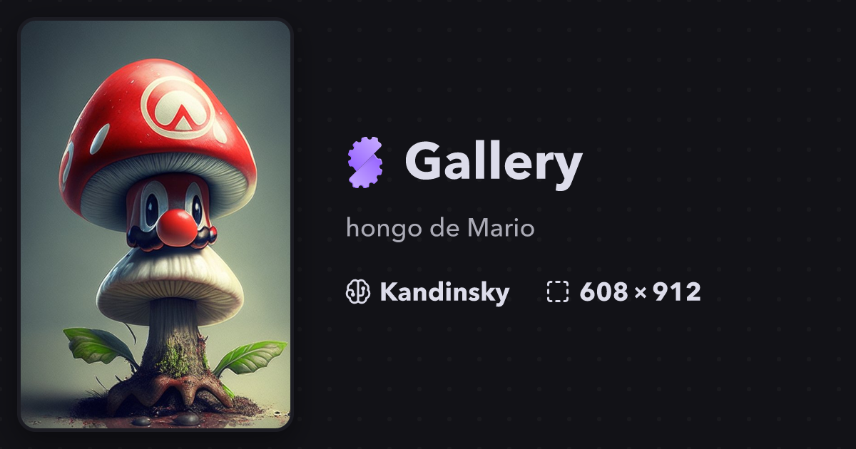 "hongo de Mario" | Gallery | Stablecog