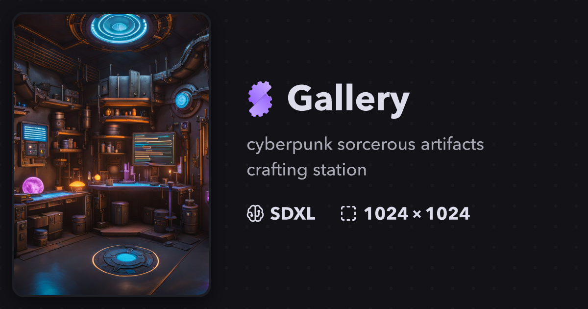 "cyberpunk sorcerous artifacts crafting s..." | Gallery | Stablecog