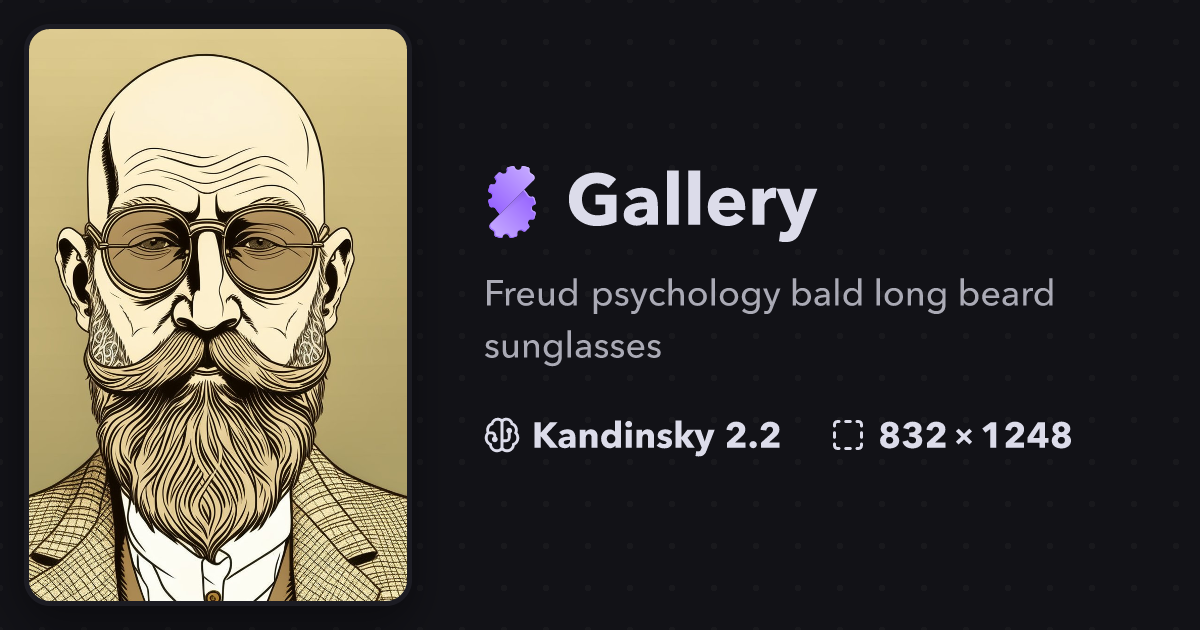 "Freud psychology bald long beard sung..." | Gallery | Stablecog