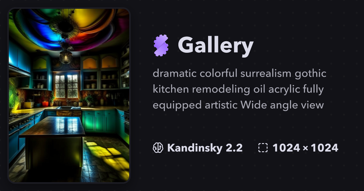 "dramatic colorful surrealism gothic kitc..." | Gallery | Stablecog