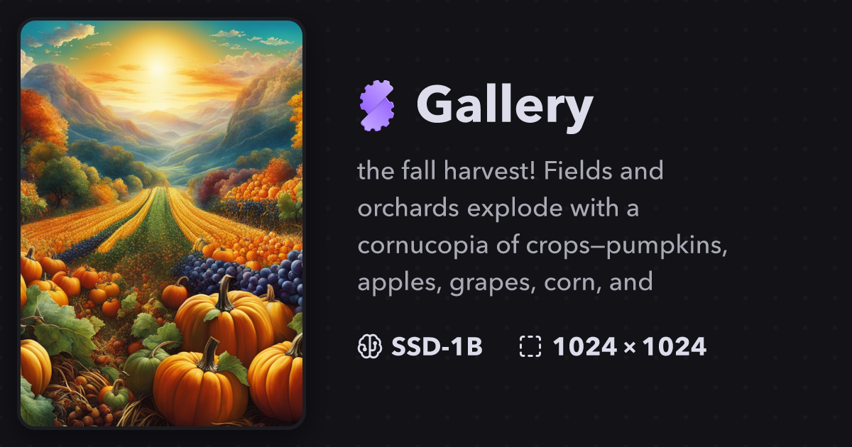 "the fall harvest! Fields and orchards..." | Gallery | Stablecog