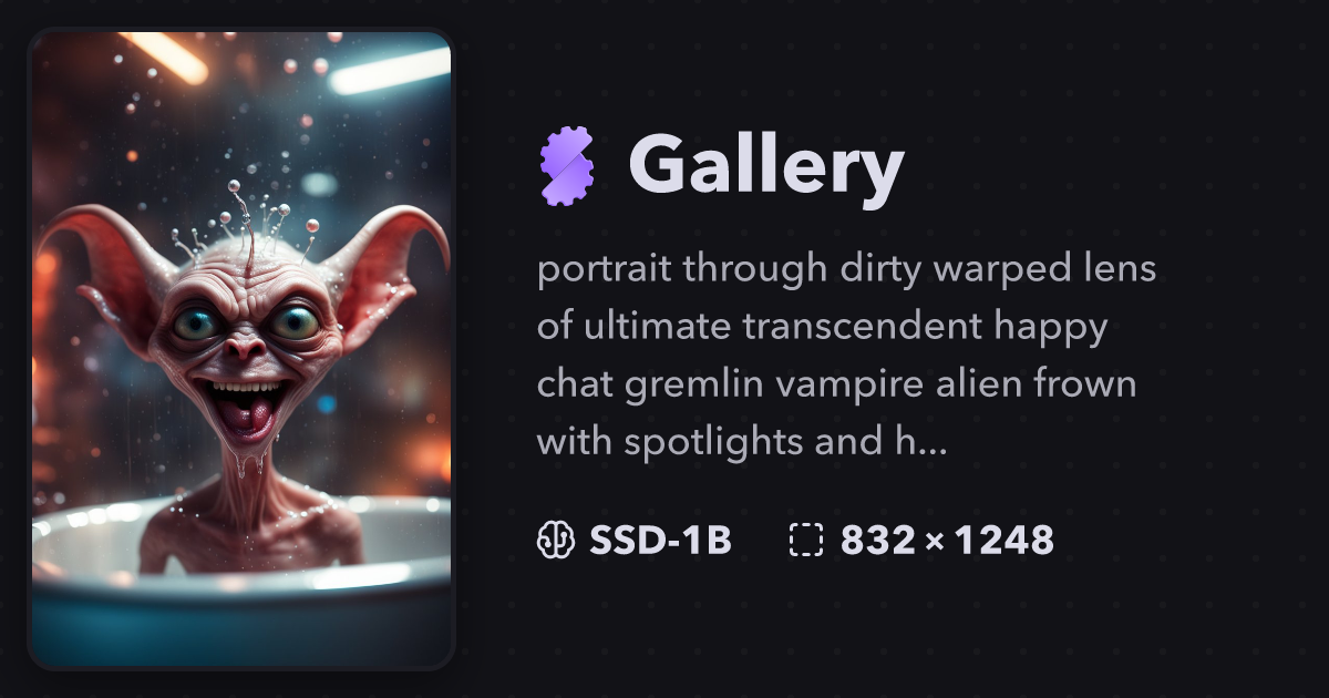 "portrait through dirty warped lens of..." | Gallery | Stablecog