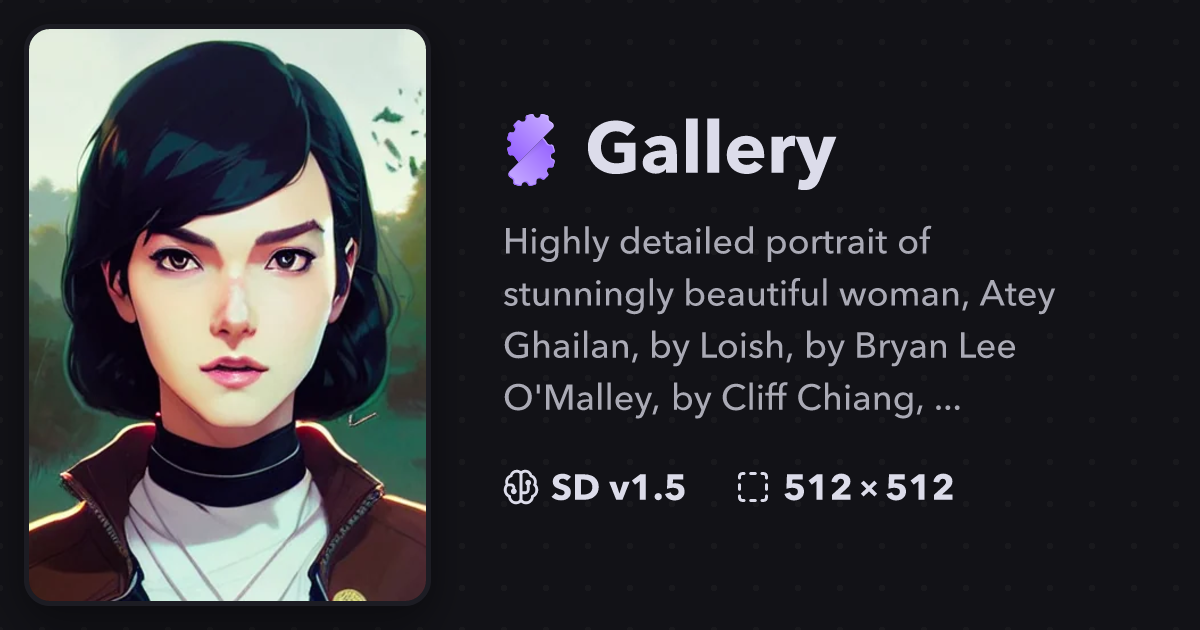 "Highly detailed portrait of stunningl..." | Gallery | Stablecog