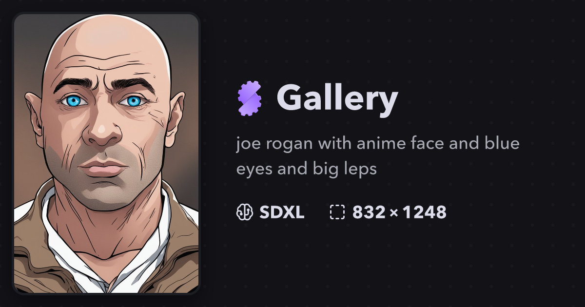 "joe rogan with anime face and blue ey..." | Gallery | Stablecog