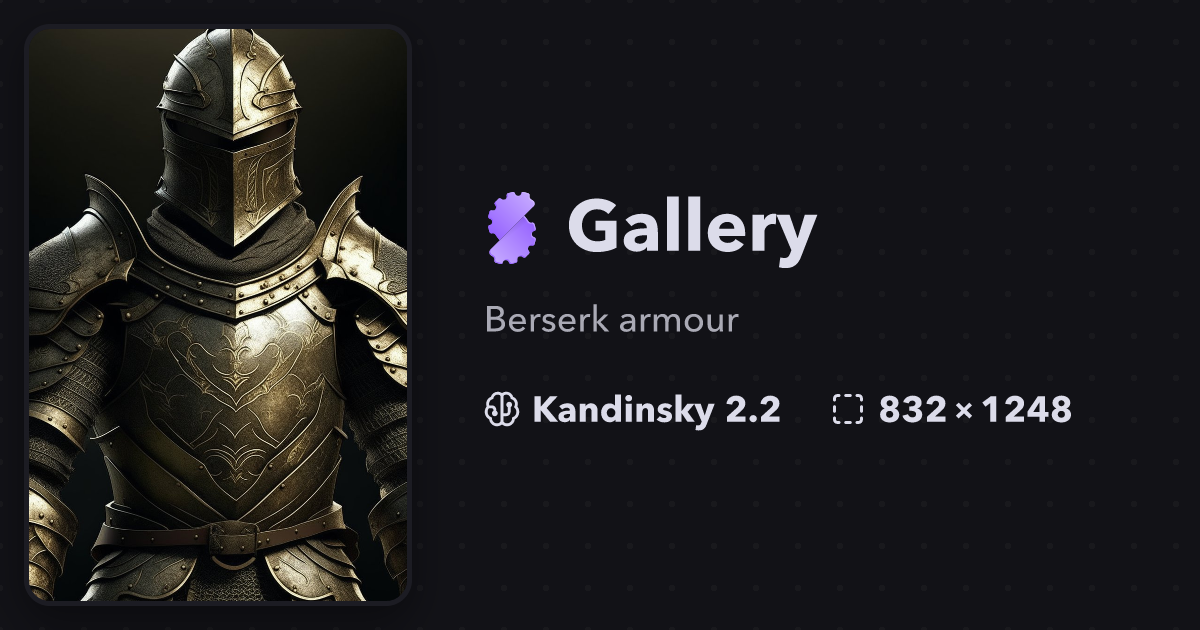 "Berserk armour" | Gallery | Stablecog