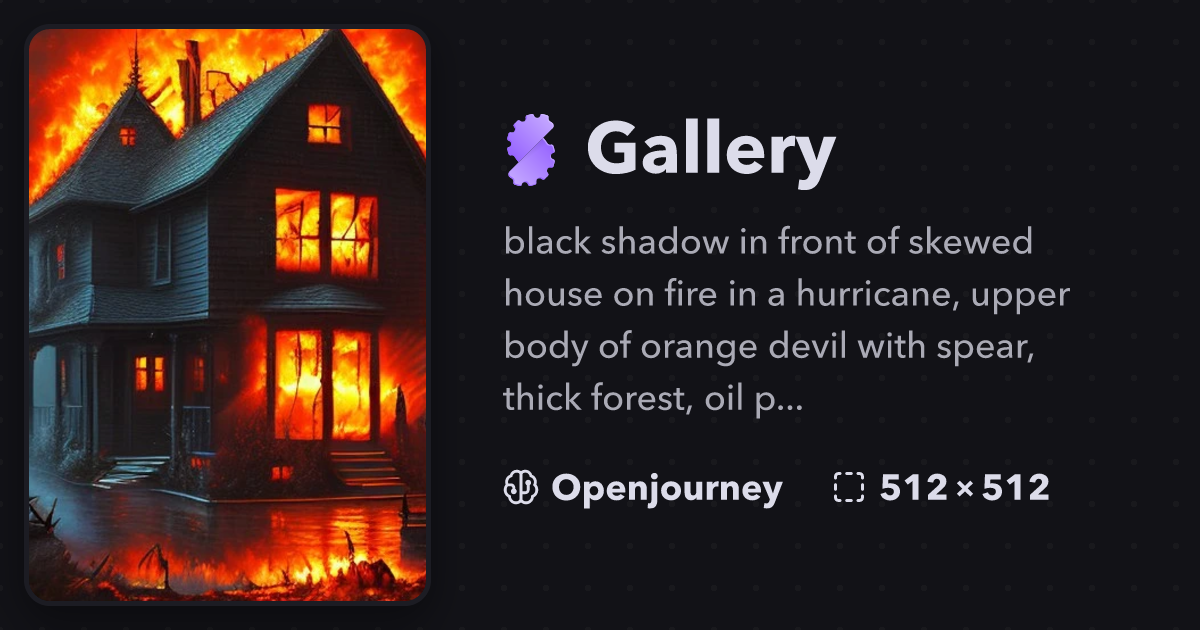 "black shadow in front of skewed house..." | Gallery | Stablecog