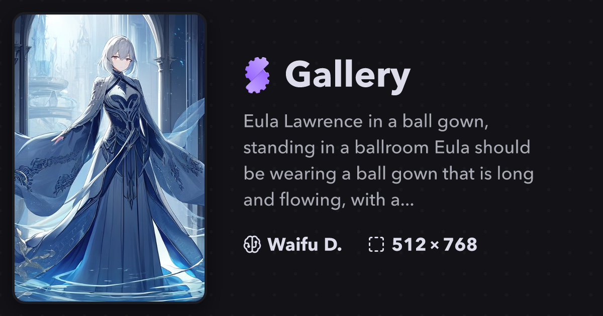 "Eula Lawrence in a ball gown, standin..." | Gallery | Stablecog