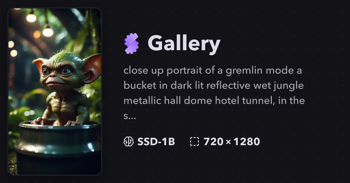 "close up portrait of a gremlin mode a..." | Gallery | Stablecog