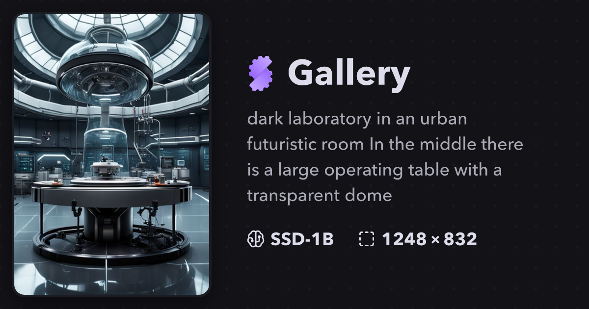 "dark laboratory in an urban futuristi..." | Gallery | Stablecog