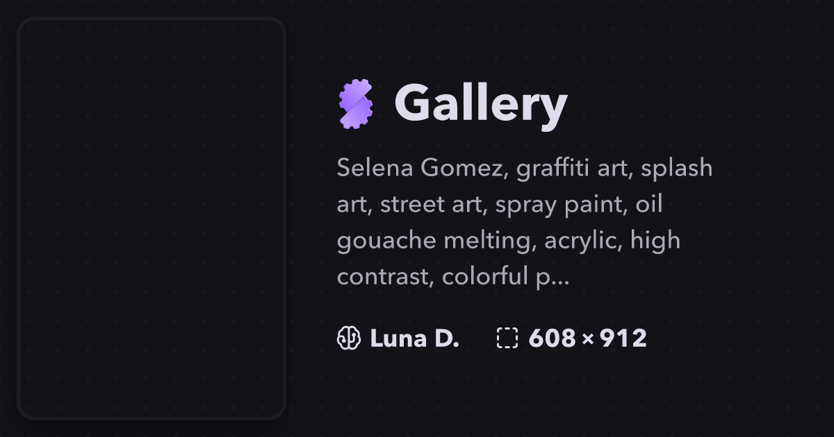 "Selena Gomez, graffiti art, splash ar..." | Gallery | Stablecog