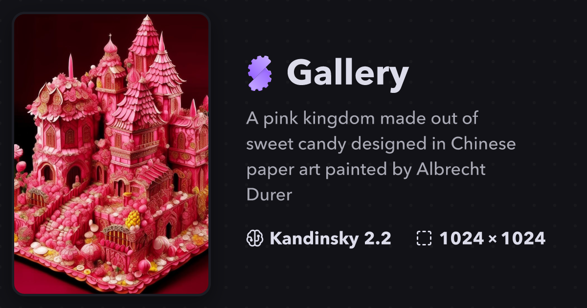 "A pink kingdom made out of sweet cand..." | Gallery | Stablecog