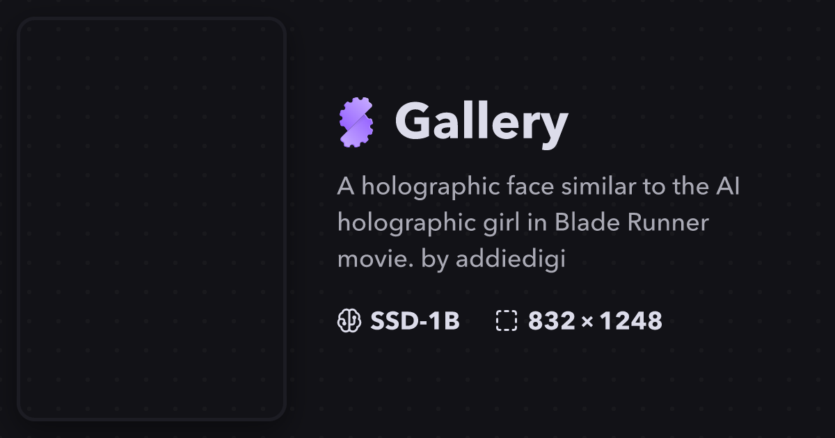 "A holographic face similar to the AI ..." | Gallery | Stablecog