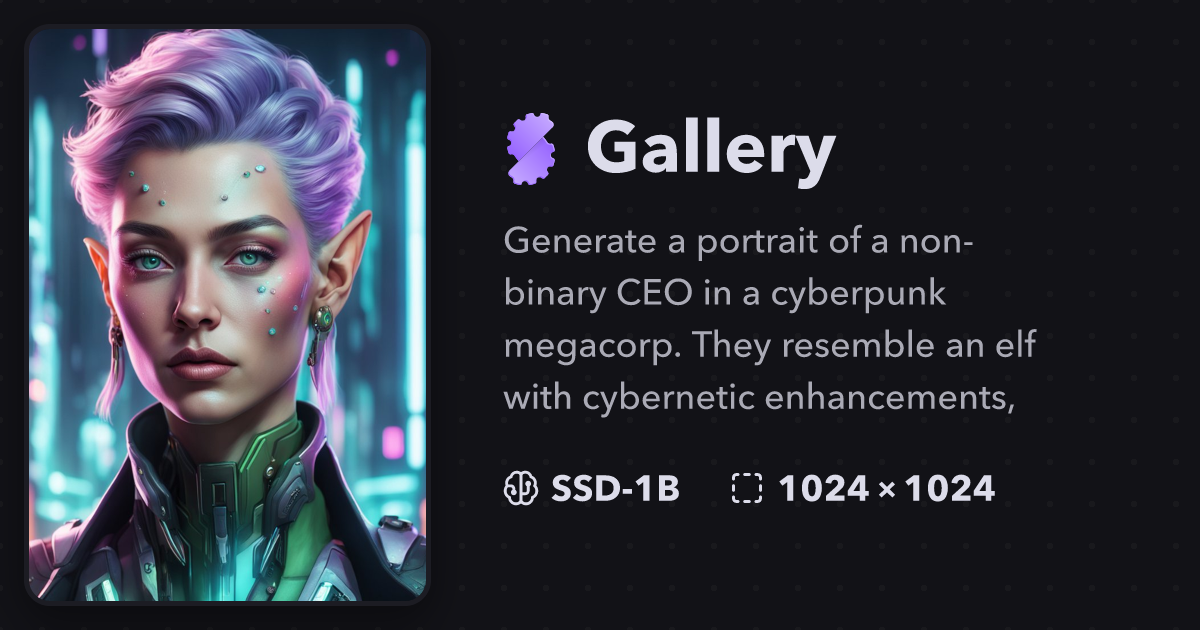 "Generate a portrait of a non-binary C..." | Gallery | Stablecog