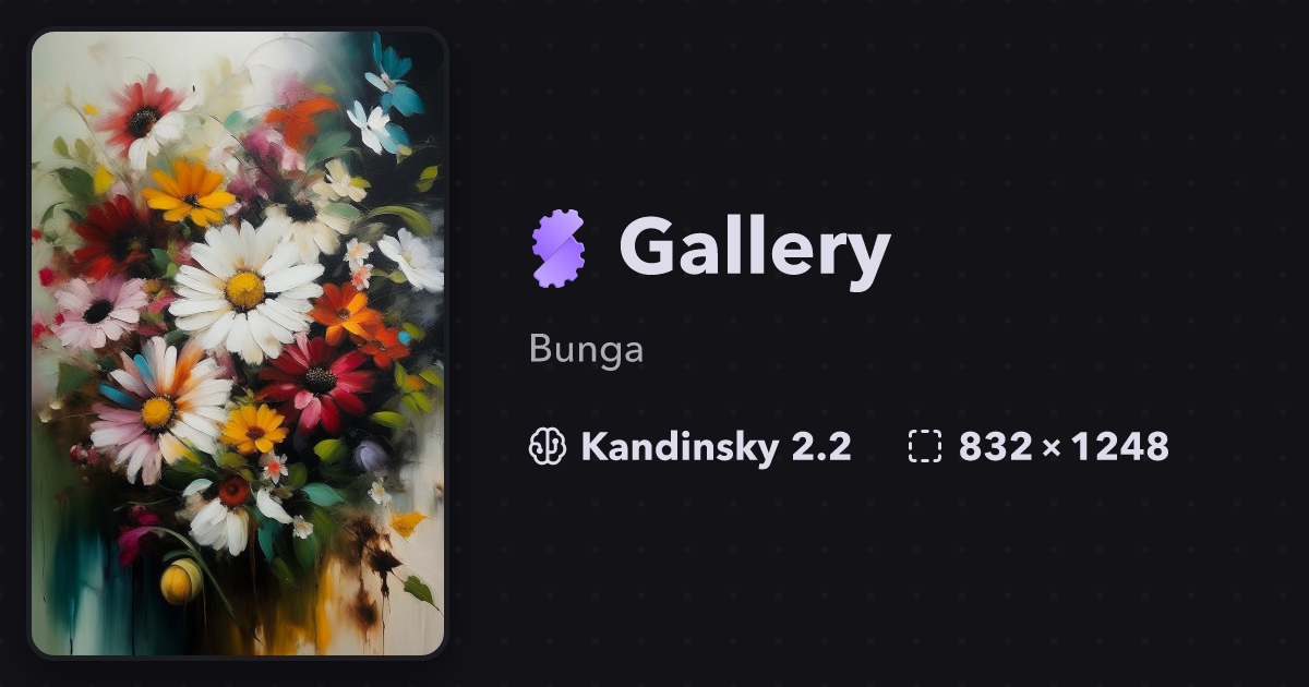 "Bunga" | Gallery | Stablecog