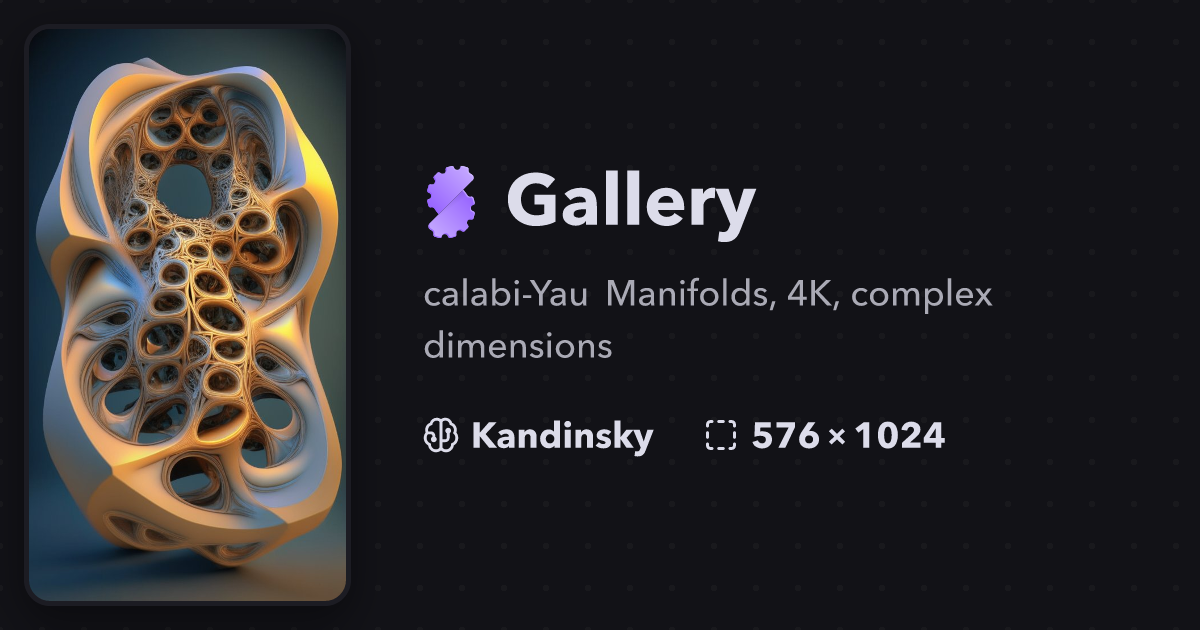 "calabi-Yau Manifolds, 4K, complex dim..." | Gallery | Stablecog