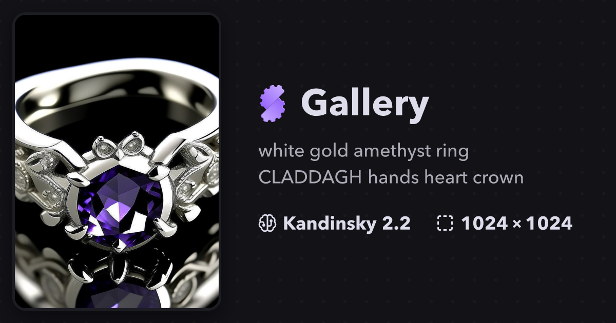 "white gold amethyst ring CLADDAGH hands ..." | Gallery | Stablecog