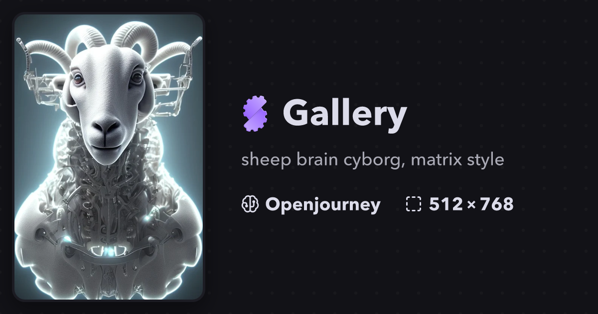 "sheep brain cyborg, matrix style" | Gallery | Stablecog