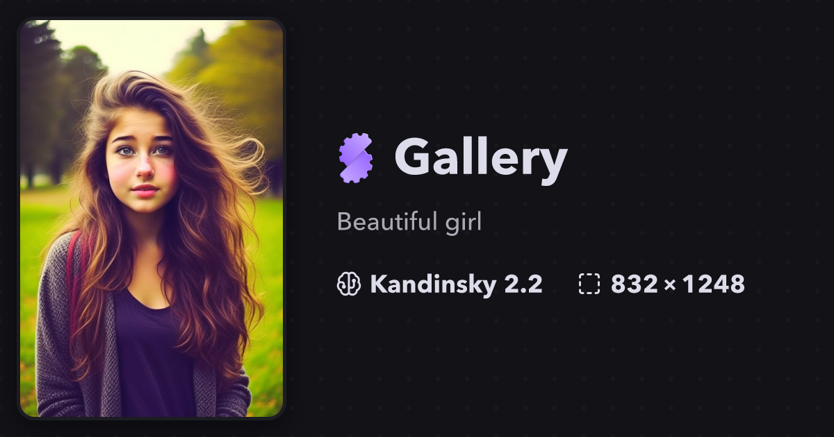 "Beautiful girl" | Gallery | Stablecog