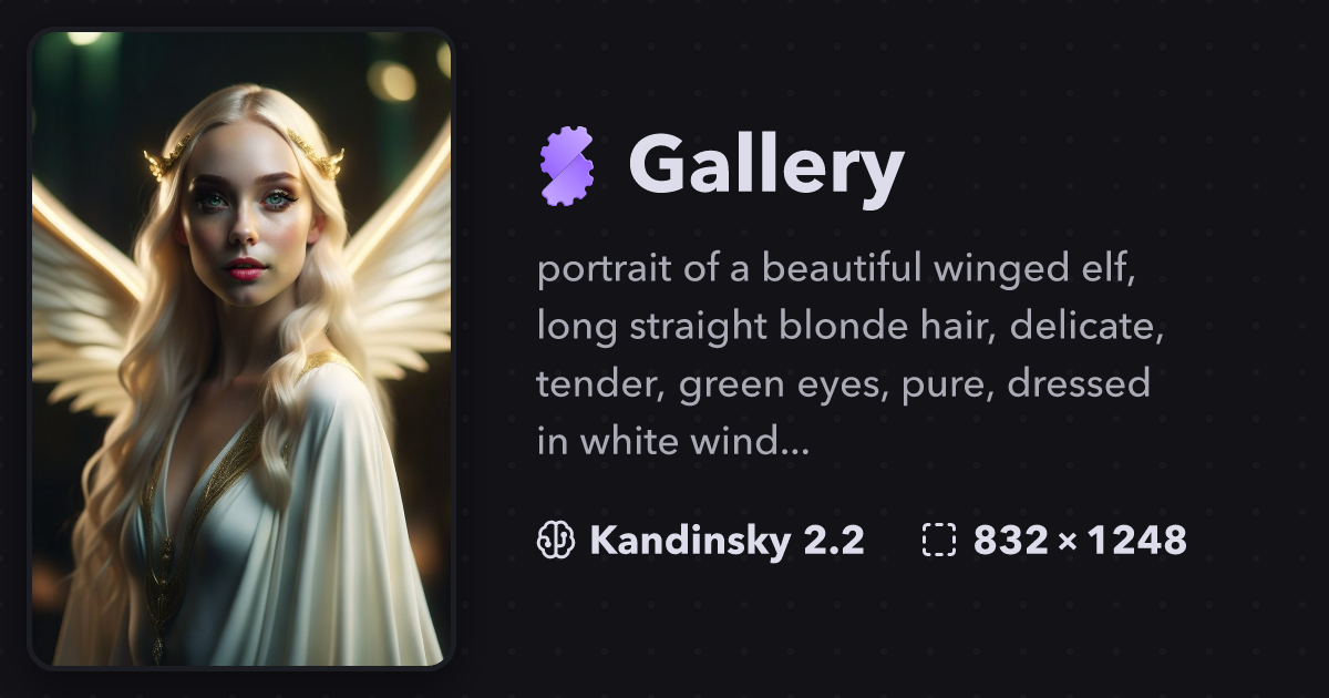 "portrait of a beautiful winged elf, l..." | Gallery | Stablecog