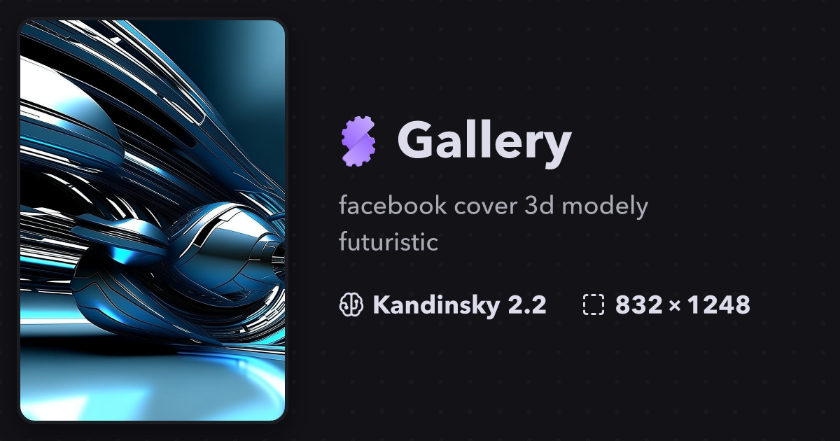 "facebook cover 3d modely futuristic" | Gallery | Stablecog