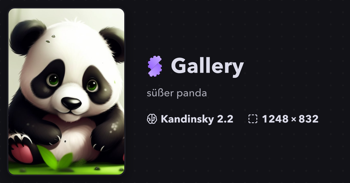 "süßer panda" | Gallery | Stablecog