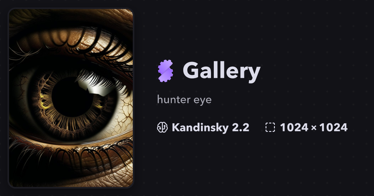 "hunter eye" | Gallery | Stablecog
