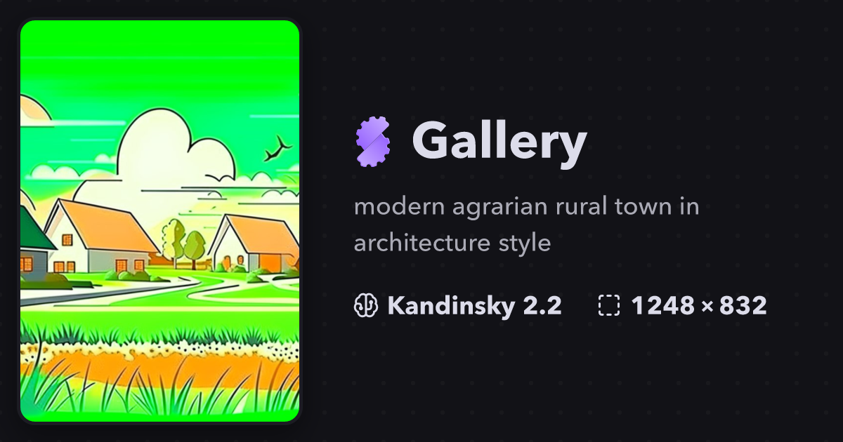 "modern agrarian rural town in architectu..." | Gallery | Stablecog