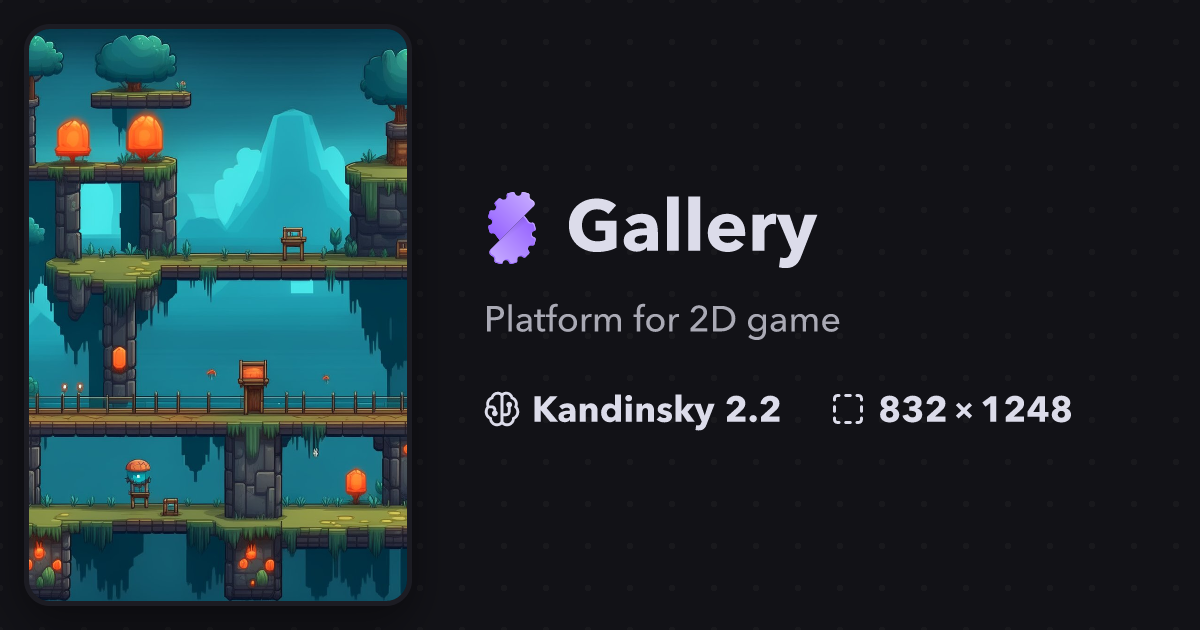 "Platform for 2D game" | Gallery | Stablecog