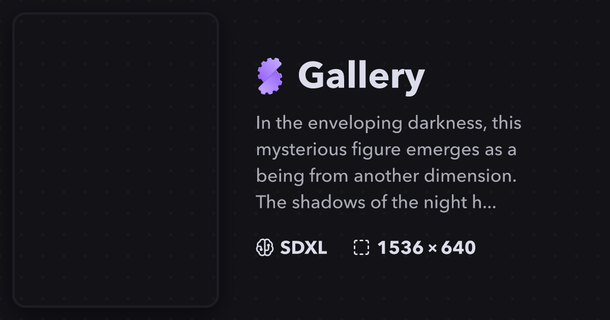"In the enveloping darkness, this myst..." | Gallery | Stablecog