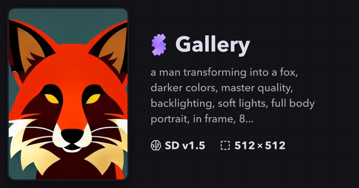 "a man transforming into a fox, darker..." | Gallery | Stablecog