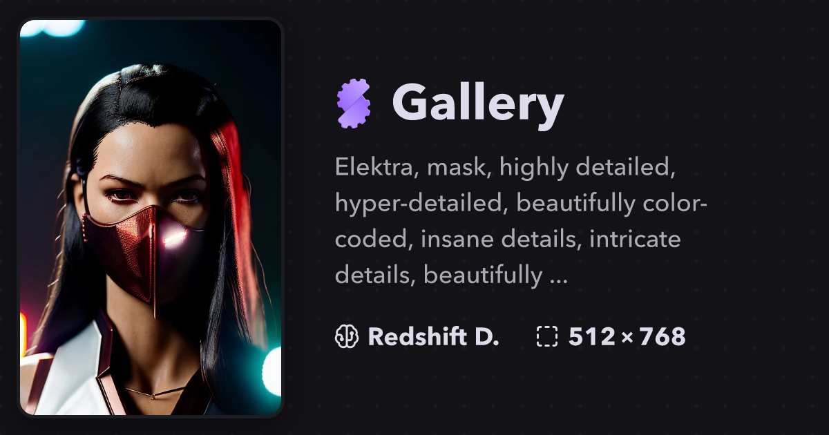 Elektra, mask, highly detailed, hyper-detailed, be... | Gallery