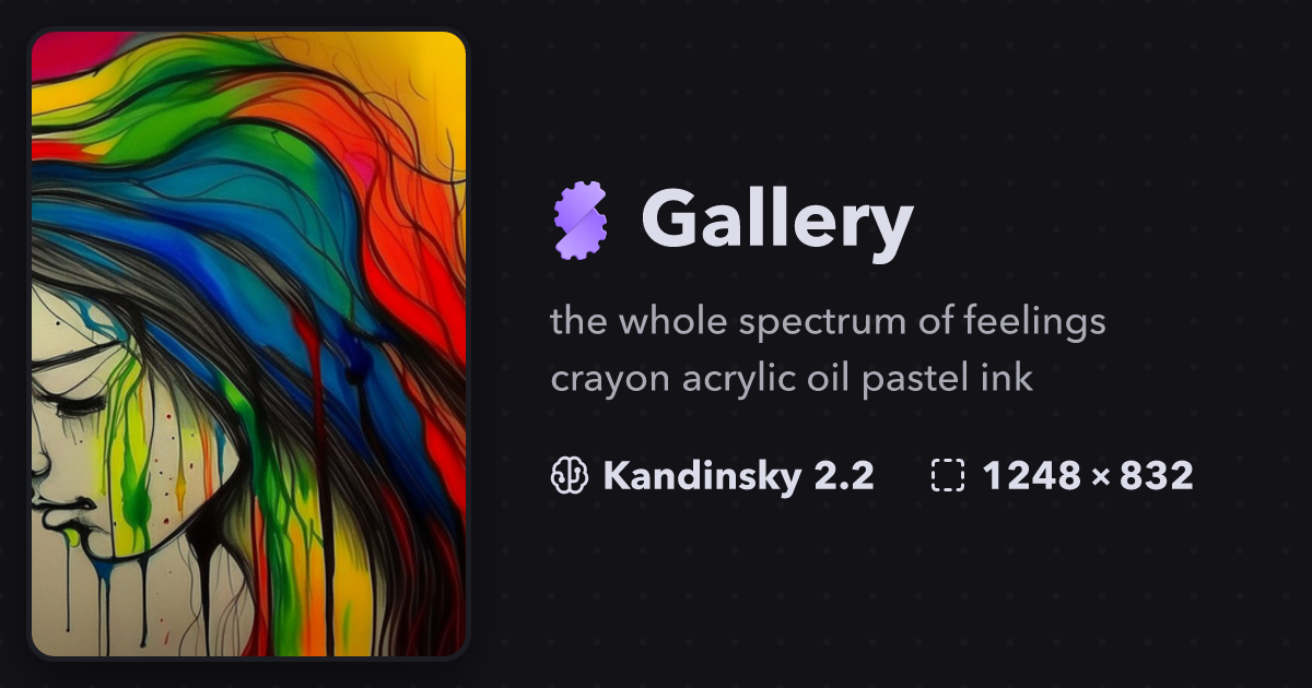 "the whole spectrum of feelings crayon..." | Gallery | Stablecog