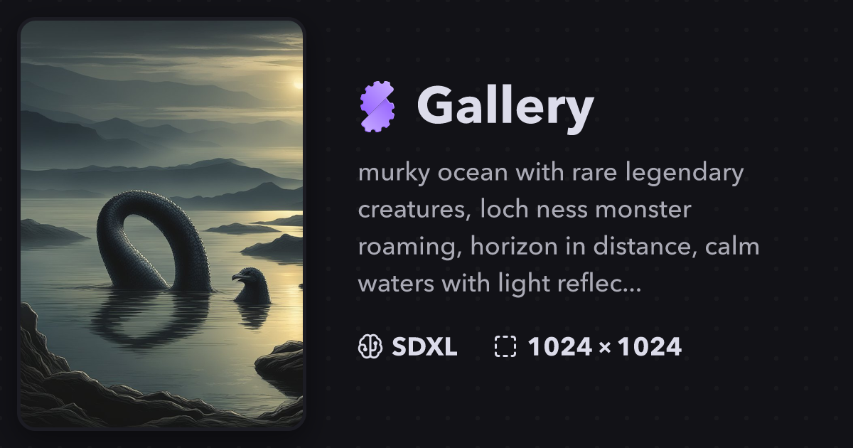 "murky ocean with rare legendary creat..." | Gallery | Stablecog