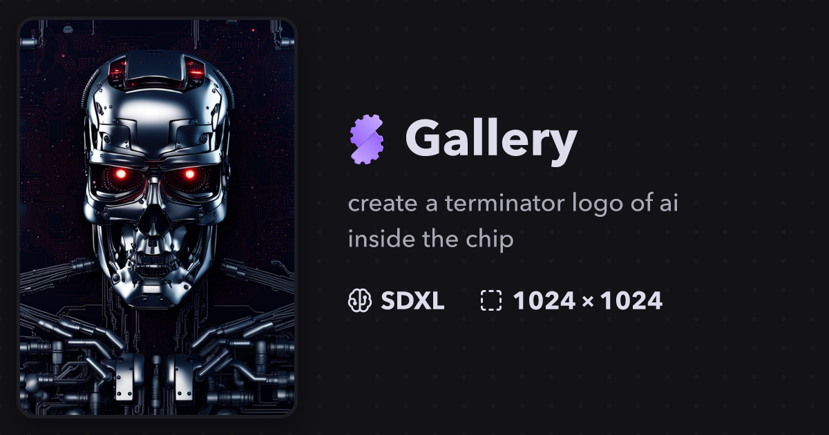 "create a terminator logo of ai inside..." | Gallery | Stablecog