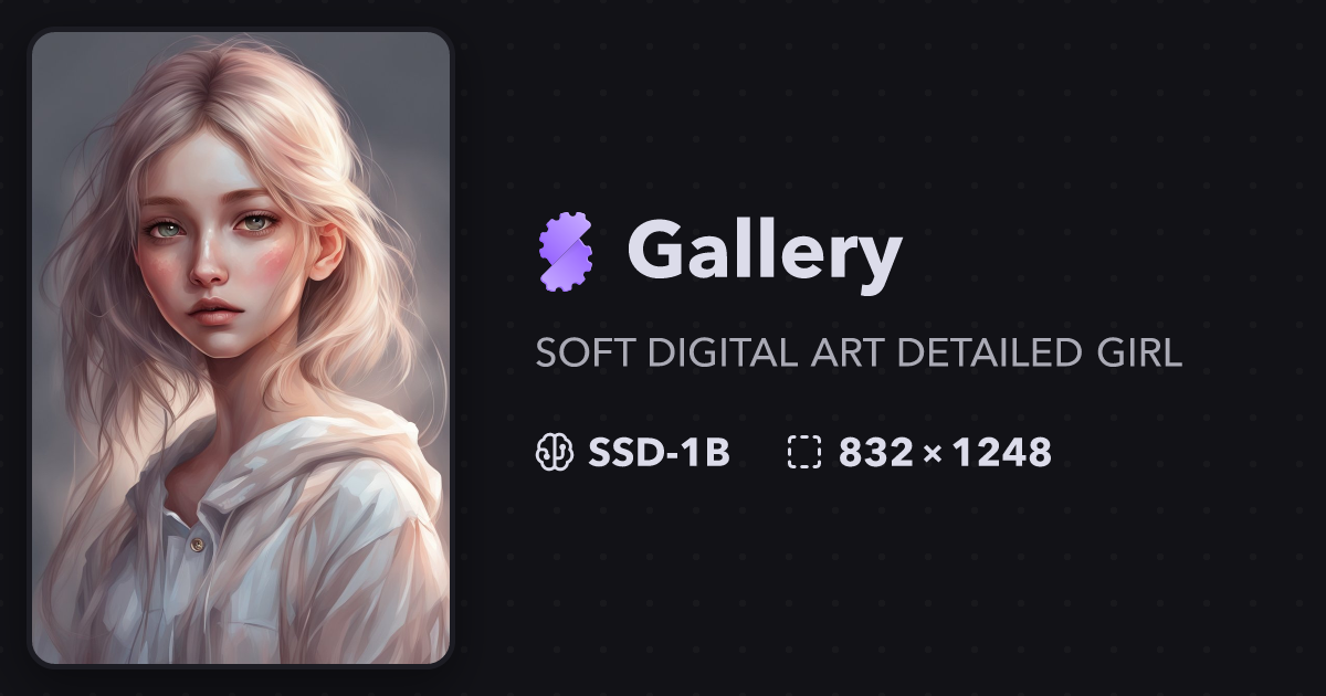 "SOFT DIGITAL ART DETAILED GIRL" | Gallery | Stablecog