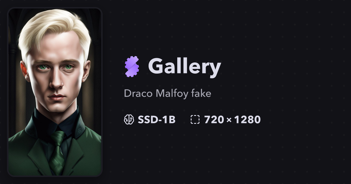 Draco Malfoy fake | Gallery