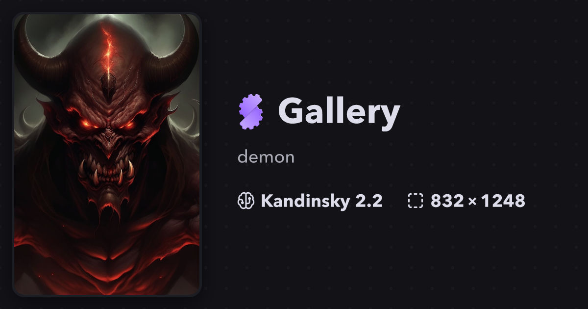 "demon" | Gallery | Stablecog